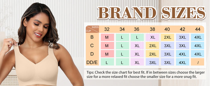 Posefree Full Coverage Seamless Wireless Supportive Bra – PoseFree
